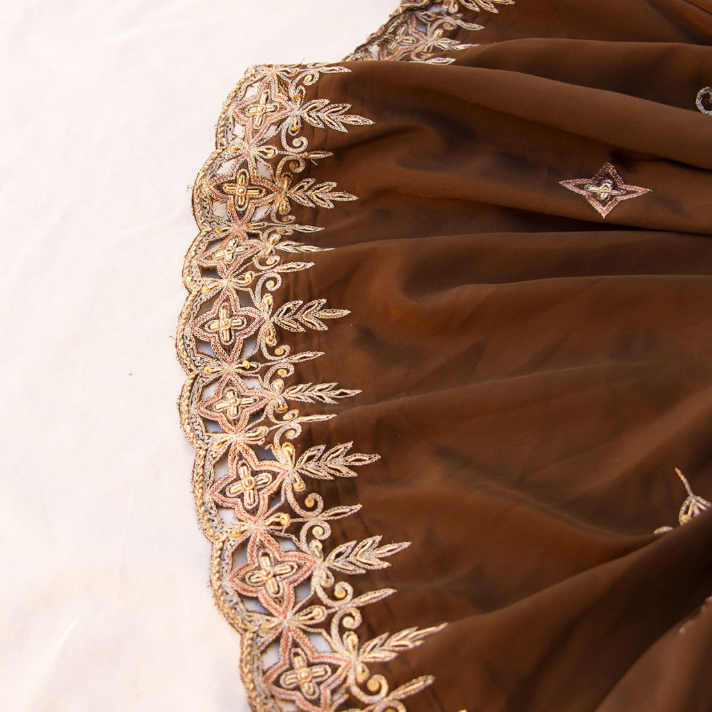 Chiffon Veil Green 534 Vintage Veil - Indian Bollywod Outfit